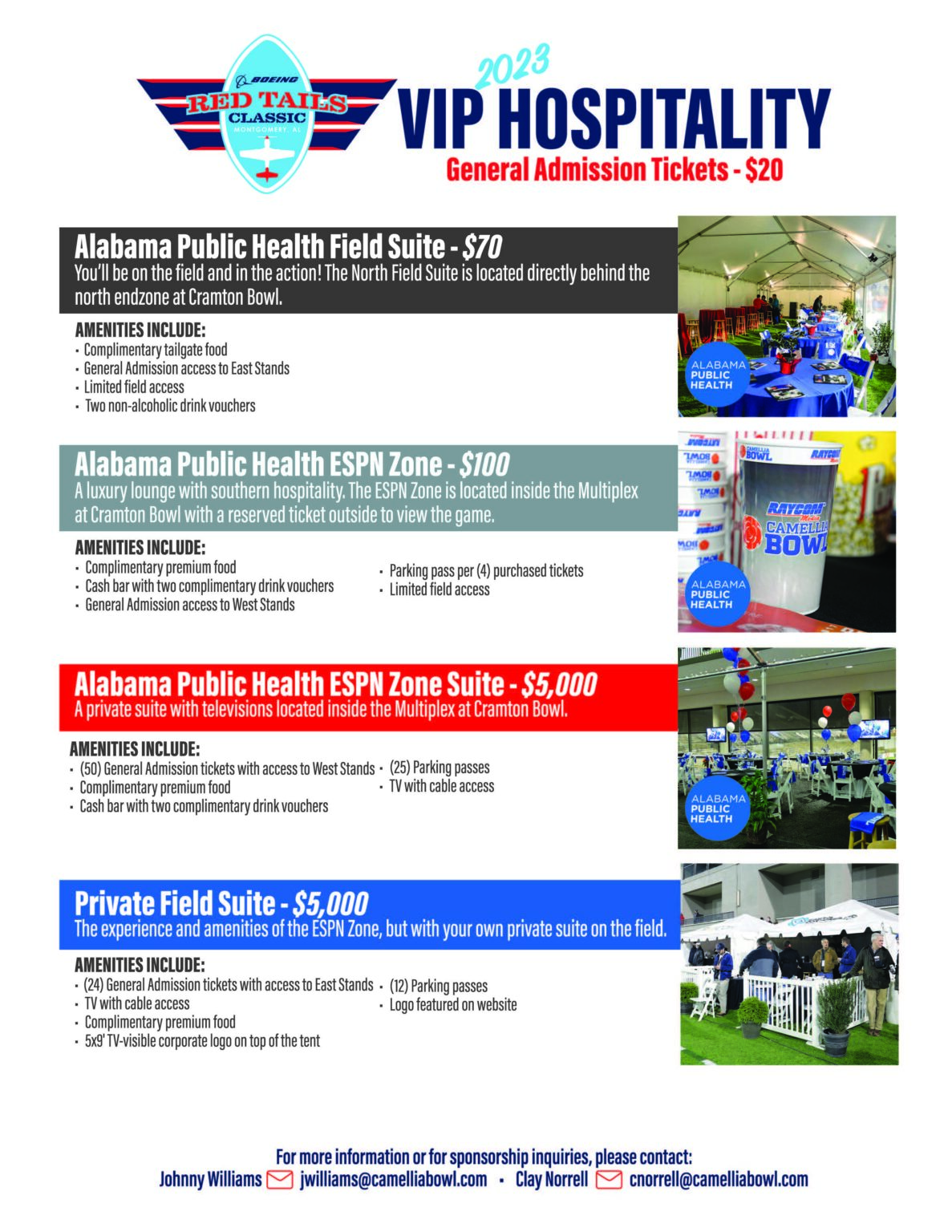 Ticket Info - Red Tails Classic | Cramton Bowl - Montgomery, AL